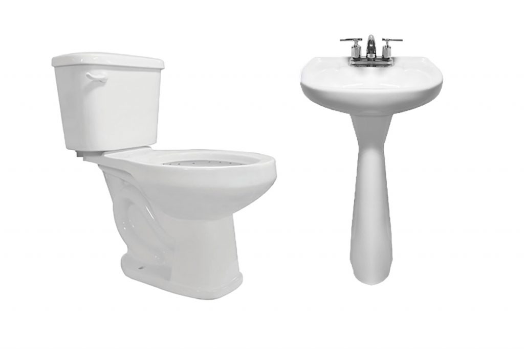 Paquete Lucas WC Corto, Lavabo y Pedestal (No Incluye Asiento Ni ...